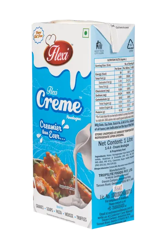 Flexi Regular: Zero Trans Fat Cooking Cream | Pasta, Gravies